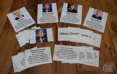 U.S. Presidential Election Cards - ResearchParent.com